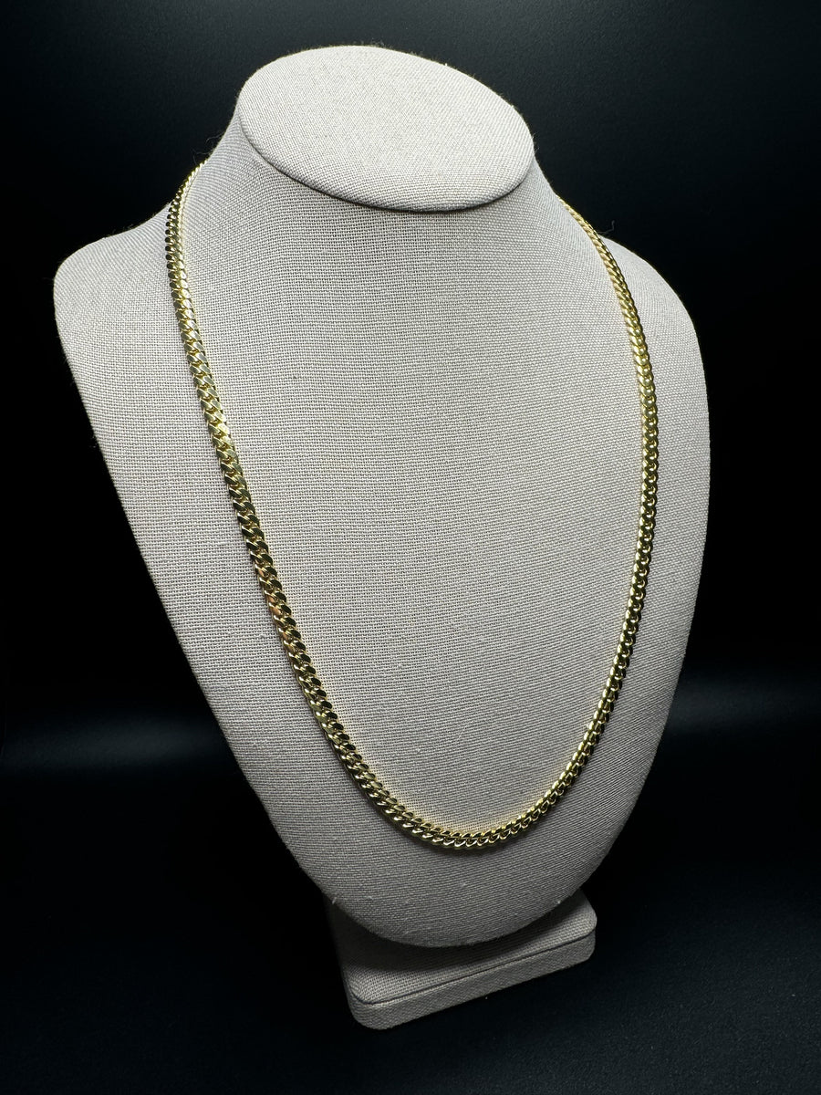 24” 10k Yellow Gold Cuban 5mm 42.4g – O.F.J.
