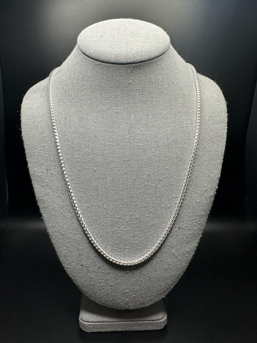 3mm Solid .925 Sterling Silver Rounded Franco Chains & Brace | Ott ...